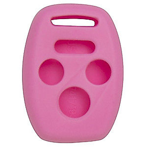 Keyless2Go Replacement for Silicone Cover Protective Case for 4 Button Remote Keys KR55WK49308 MLBHLIK-1T OUCG8D-380H-A (1 Pack) - Pink