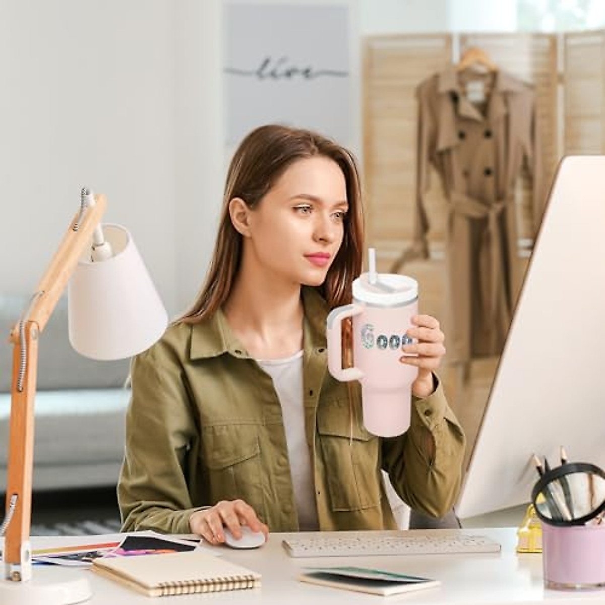 10 Sheets Letter Stickers for Stanley Cups, Vinyl Letter Stickers Alphabet Stickers to Persoanlize Your Cups, Self-Adhesive Glitter Letter Stickers Name Stickers for Water Bottles, Cup Accessories