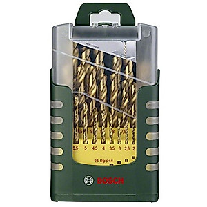 Bosch 2607017152 Metal Drill Bit-Set Hss-Tin 19 Pcs
