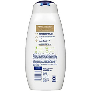 NIVEA Fresh Aloe and Lily Refreshing Body Wash with Nourishing Serum, 20 Fl Oz Bottle