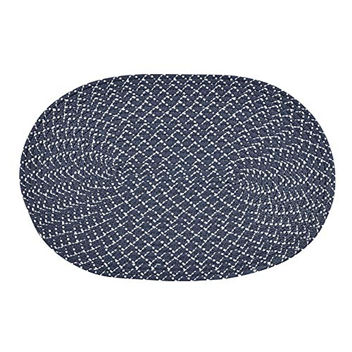 Better Trends Sunsplash Braid Collection is Durable and Stain Resistant Reversible Indoor Outdoor Area Utility Rug 100% Polypropylene in Vibrant Colors, 20" x 30" Oval, Galaxy