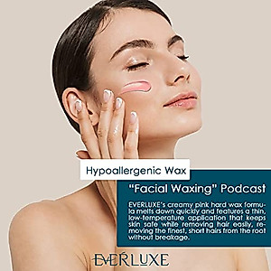 Wax Beads 2lb, EVERLUXE Hard Wax Beads for Hair Removal, Wax Beads Bulk for Fine Hair, Hard Wax for Facial Waxing, Hard Wax Beans for Brazilian, Bikini Waxing