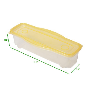 Maison Sucasa Microwave Pasta Cooker with Strainer, Pasta Cooker with Lid, Noodle, Microwave, Yellow