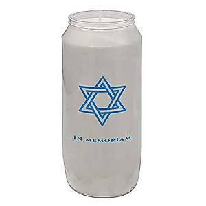 Yahrzeit Memorial Candles - Yahrzeit Candle 7-Day Burn Time - 3 Pack