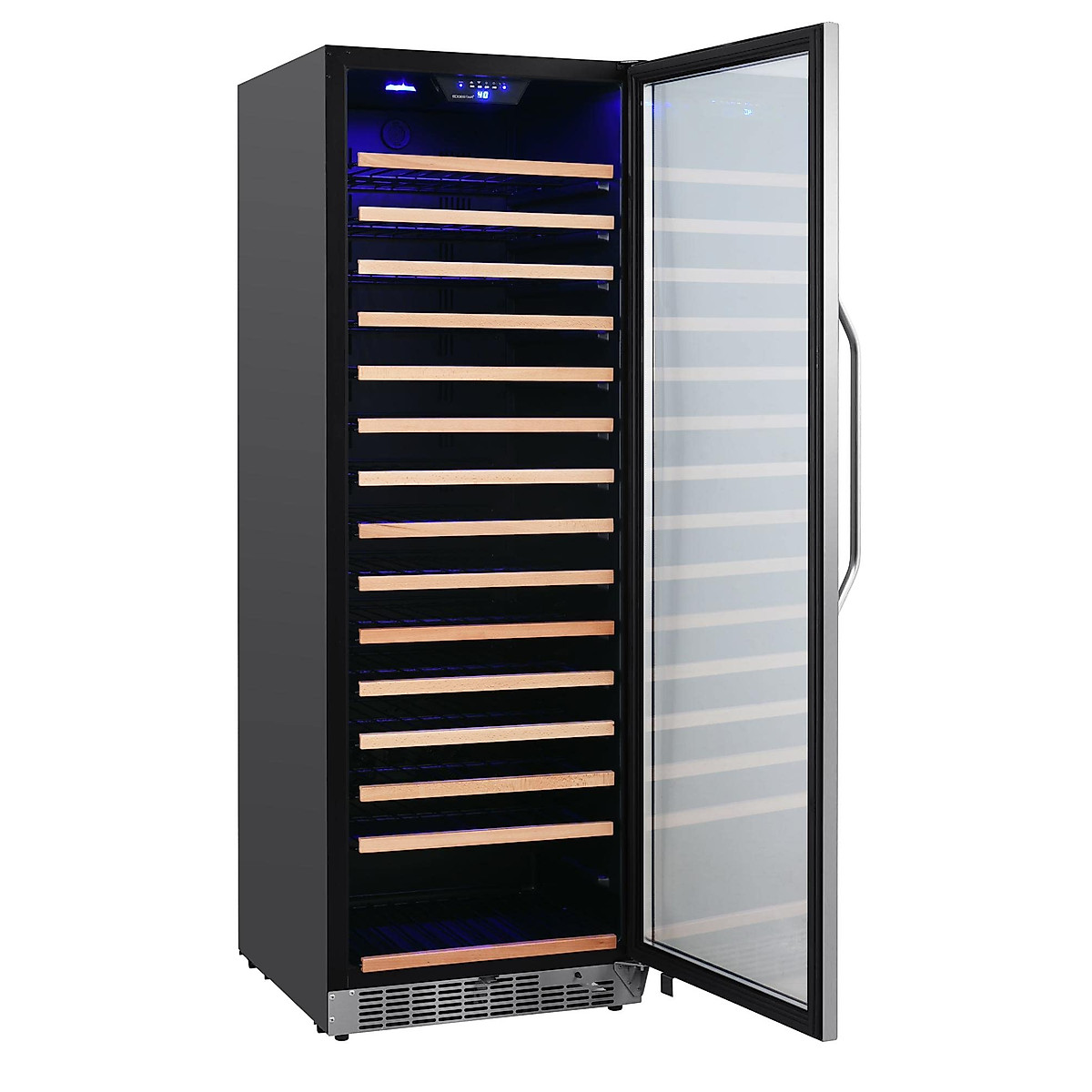 EdgeStar CWR1662SZ 24 Inch Wide 151 Bottle Capacity Free Standing Single Zone Wine Cooler with Even Cooling Technology