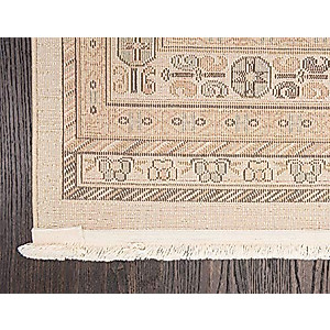 Unique Loom Fars Collection Area Rug - Pasadena (9' x 12' 2" Rectangle, Ivory/ Cream)