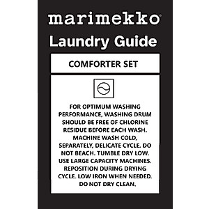 Marimekko - King Comforter Set, Cotton Percale Bedding with Matching Shams, Stylish Modern Home Decor (Pieni Letto Multi, King)