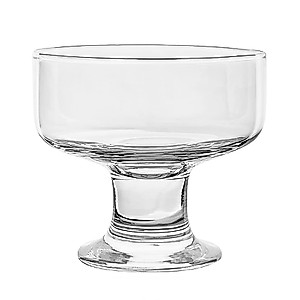 250ml/ 8.8 oz Dessert Bowl Crystal Glass Sundae Ice Cream Bowl Clear Glass Fruit Parfait Cup Mini Footed Dessert Cups for Ices Pudding Fruit Snack Cereal Nuts Cocktail Drinks Party, Dishwasher Safe