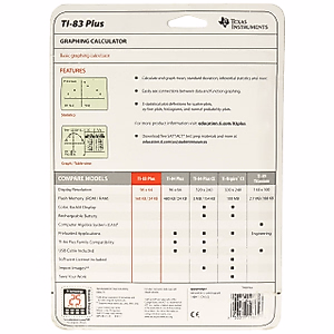 Texas Instruments TI-83 Plus Graphing Calculator (Renewed)