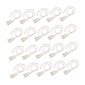 Artibetter 20pcs Hand-Woven Hanging Fringe Shower Curtain Decorative Knit Tie Window Trim Decorative Curtain Holdback Drapery Holdbacks Tassel Rope Decor Cotton White Handmade Tie Back Manual