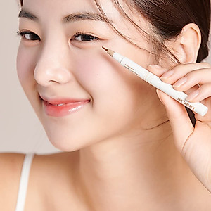 IM UNNY Fake Trick Double Eyelidner 01 Pale Brown | Korean Eye Bag Makeup, Aegyo Sal Liquid Liner for Cute, Youthful Eyes, Long Lasting Waterproof Hypoallergenic Formula | Korean Makeup