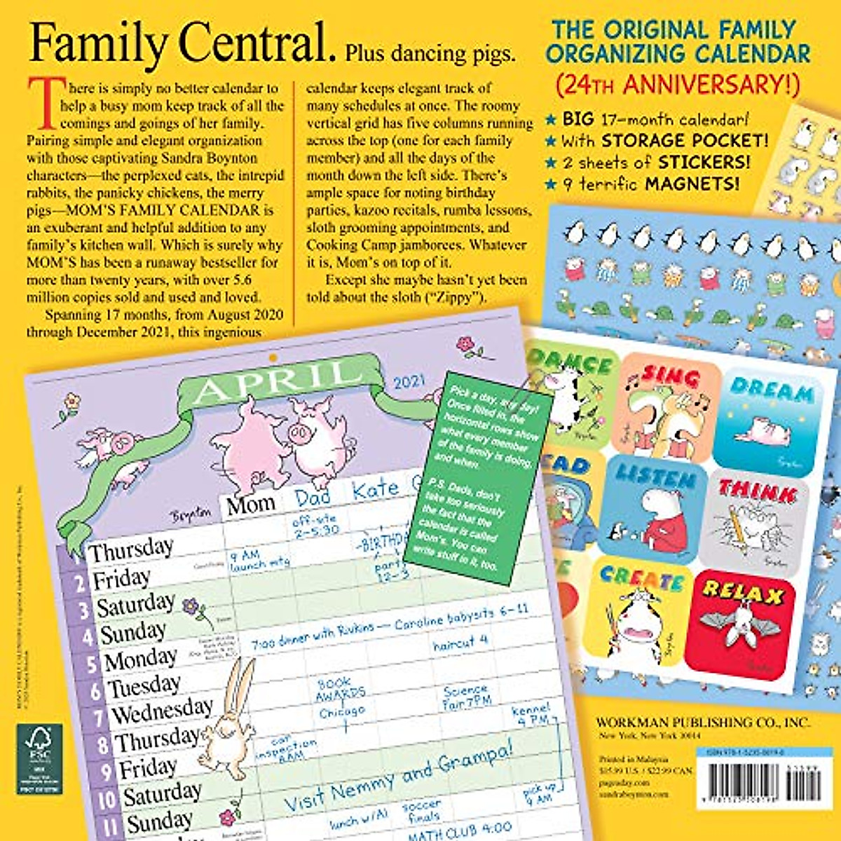 Mom's Family Wall Calendar 2021