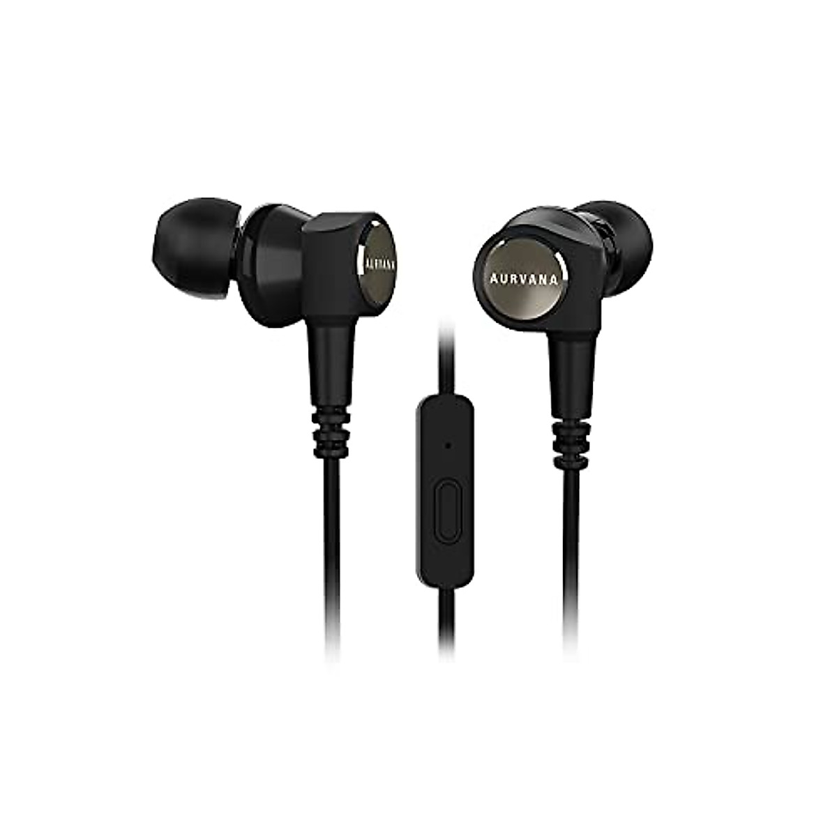 Creative Aurvana Trio LS 3.5 mm in-Ear Headphones with Liquid Silicone Rubber Drivers, Built-in Microphone, Noise Isolation, and Carry Pouch, for Android, iPhone, PC, Mac, Nintendo Switch