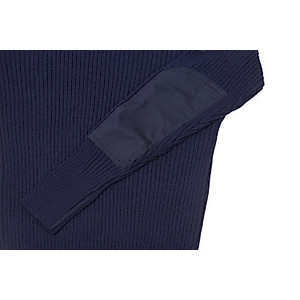 Flanders Fields British Commando Sweater - Military Wool Sweaters Woolly Pully Crew Neck Navy Blue