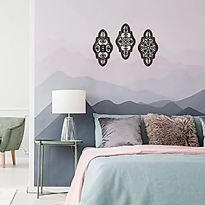 Blulu 3 Pieces Thicken Rustic Wall Decor Farmhouse Wall Art Decor Wood Hanging Decoration for Living Room Bedroom Home Indoor Outdoor Office(Stylish Style)