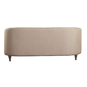 Avonlea Sofa with Button Tufting and Nailhead Trim Beige 505641