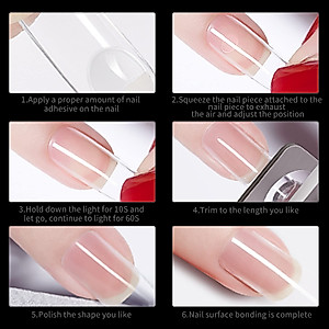 No C Curve XXL Square Nail Tips-Clear Acrylic Nails Square Shape Nail Tips SITELENABY 500 pcs Flattened Half Cover False Nails for Nail Salons and DIY French ABS Nail Tips (xxl Long Sqare No c curve)