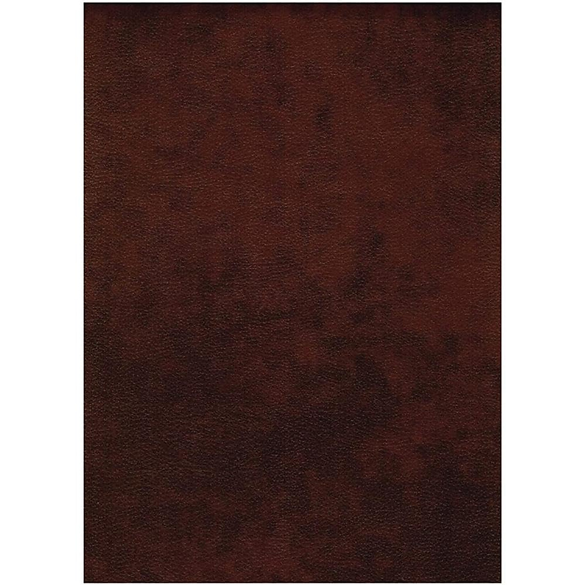 Pemberly Row 75" Traditional Full-Size Faux Leather Futon Mattress with Hinged Innerspring, Foam Construction, in Saddle Brown Finish, Frame Not Included