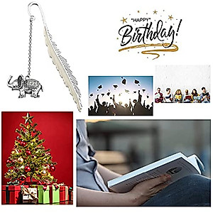 Gzrlyf Elephant Bookmark Luminous Bookmarks Elephant Gifts for Elephant Lovers Book Lover Gifts (Luminous Bookmark)