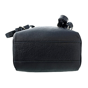 Pierre Cardin Navy Blue Leather Classic Medium Fashion Backpack for womens