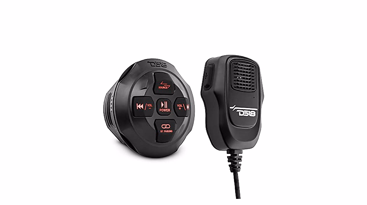 DS18 BTRCRMIC Wireless Bluetooth Audio Controller, Waterproof Marine ...