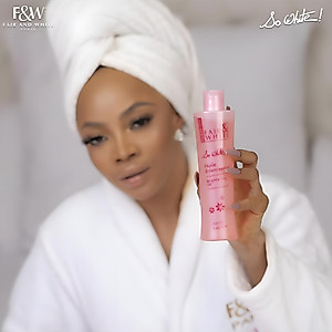 FAIR & WHITE So White Body Oil, 250ml / 8.45fl.oz - with Vitamin E, Almond Oil and 'Lumiskin', Hydrating Formula for Wrinkles, Dryness and Dark Spots