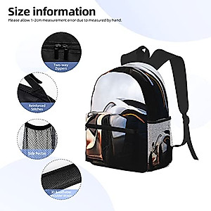 Limhibu Travel Laptop Backpack Anti Theft Backpacks Silver Sports Car Travel Backpacks Business Work Bag 15.6 Inch Computer Bag for Men Women Adults