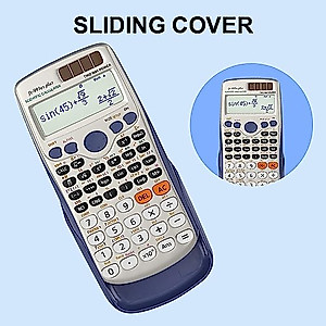 IPEROT Scientific Calculators, Solar Scientific Calculator Large Screen 417 Function, Calculators Very Suitable for High School and College Students Calculus Algebra and Other Math Textbooks (Solar)