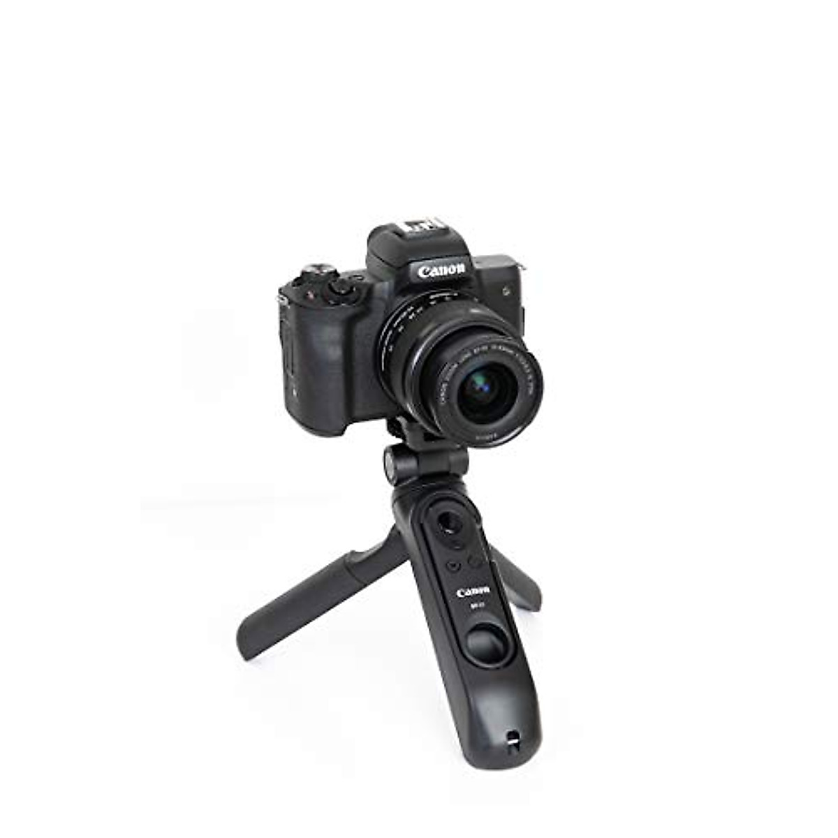 Canon EOS M50 Mark II Content Creator Kit, Mirrorless 4K Vlogging Camera Kit Includes EF-M 15-45mm Lens, Tripod Grip, Stereo Microphone