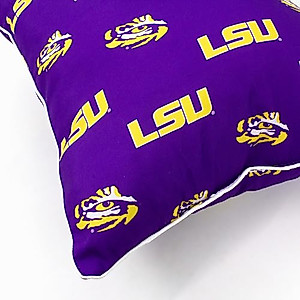 College Covers Single Decorative Pillow Pillow, Square, LSU Tigers