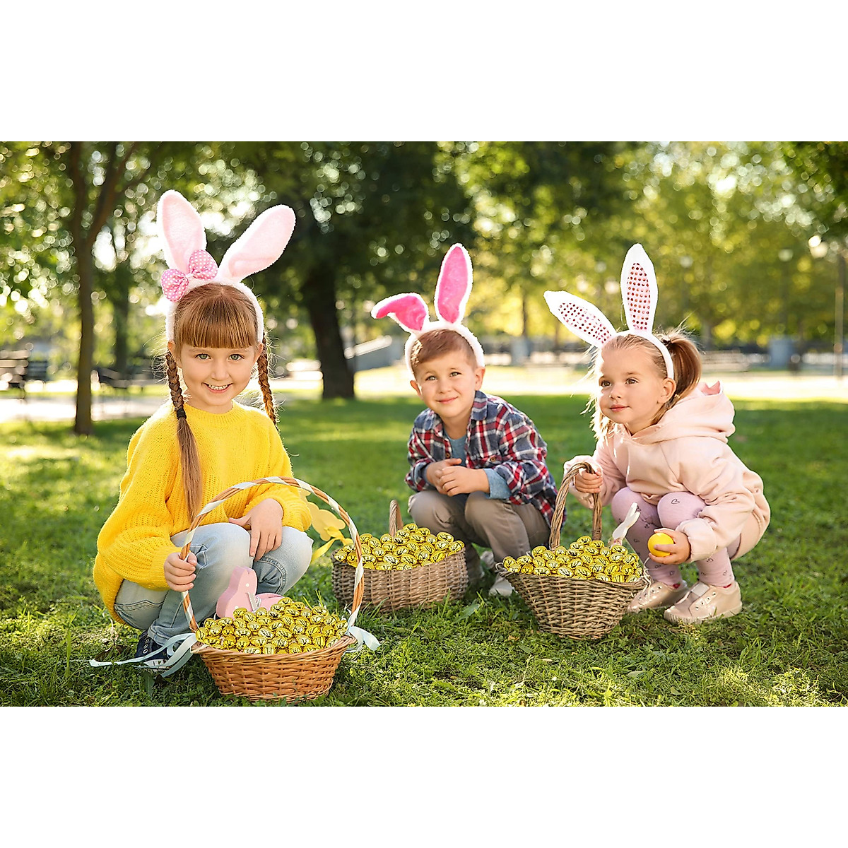 The Dreidel Company Golden Easter Eggs Metallic Gold, Goodie Basket Prize, Eggs are Hinged, 2.38" Inch (12-Pack)