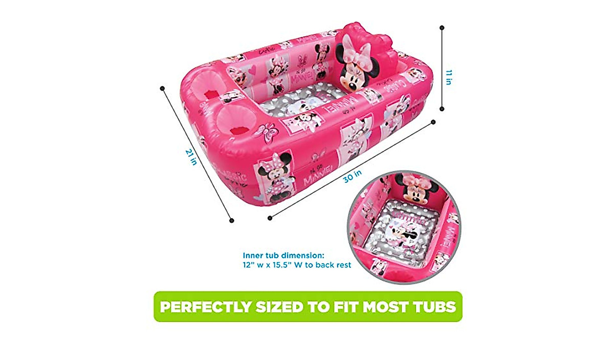 Disney Minnie Mouse Inflatable Baby Bathtub for Safe Fun