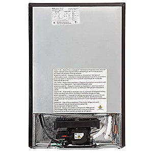 Danby 4.5 cu. ft. Compact Refrigerator with True Freezer (DCR045B1BSLDB-3), Steel