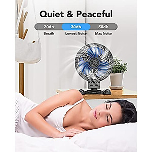 AaoLin USB Desk Fan, Table Fan with CVT Variable Speeds, Quiet Portable, Desktop Mini Personal Fan for Room, Home, Office