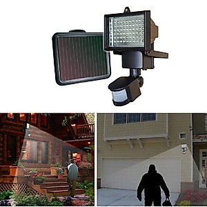 60LED Solar Security Motion Light Door Security Lamp For Outdoor Garden Home Path