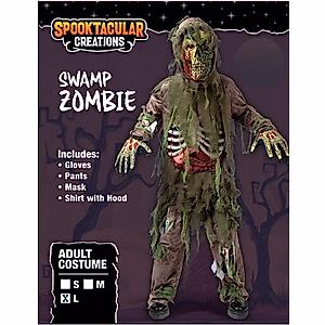 Spooktacular Creations Swamp Deluxe Skeleton Living Dead Zombie Costume for Halloween Kids Monster Role-Playing-3T(3-4yr)