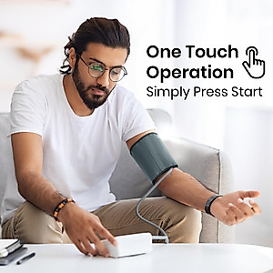 Vive Precision Blood Pressure Monitor - Upper Arm High Heart Rate Digital Sphygmomanometer BP Cuff Machine - Automatic Accurate Home Use BPM System for Hypertension- Pregnancy Must Have