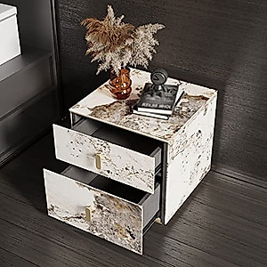 Bedside Table Bedside Cabinet Storage Cabinet Modern European Style Living Room Bedroom Storage Cabinet Bedside Shelf Small Cabinet Rock Board Bedside Table Night Stand