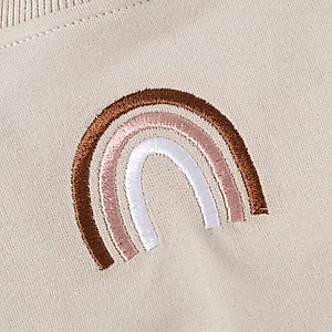 DREAM BUS Newborn Baby Girl Clothes Sweatshirt Long Sleeve Oversized Romper Toddler Girl Fall Winter Sweater With Headband(Gray,0-6months)