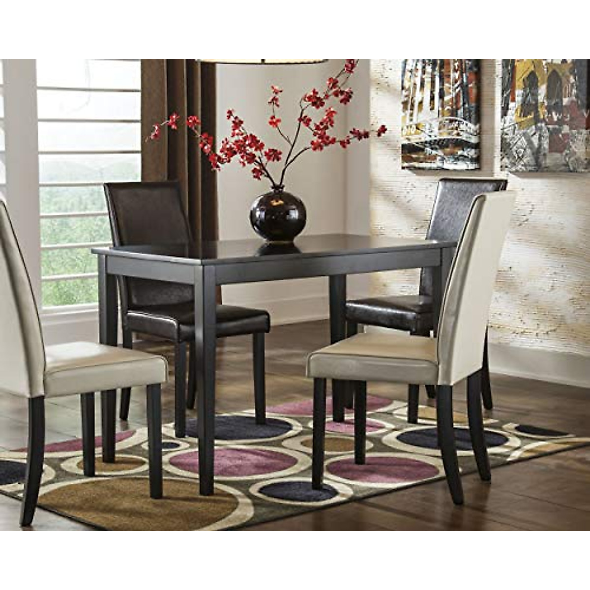 Signature Design by Ashley Kimonte Rectangular Dining Room Table, Black