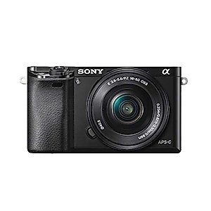 Sony Alpha a6000 Mirrorless Digital Camera 24.3MP SLR Camera with 3.0-Inch LCD (Black) w/16-50mm Power Zoom Lens