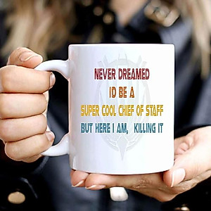 Staff Member Gift - Killing It - Grey Multicolor Unisex Sweat - Ideal Chief Of Staff 11 Oz White Ceramic Coffee Mug