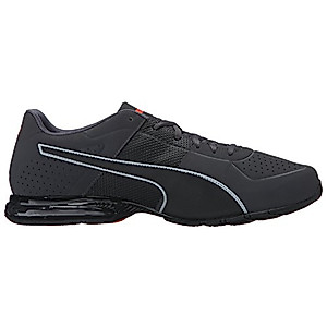 PUMA Mens Cell Surin 2 Cross Trainer, MATTE Asphalt-PUMA Mens Black-Shocking Orange, 9.5