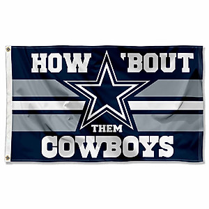 WinCraft Dallas Cowboys How Bout Them Cowboys Flag Outdoor Indoor 3x5 Foot Banner