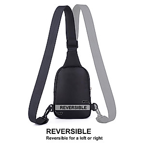 Mini Sling Bag, Casual Crossbody Bags for Women, Fanny Pack with Adjustable Strap, Black