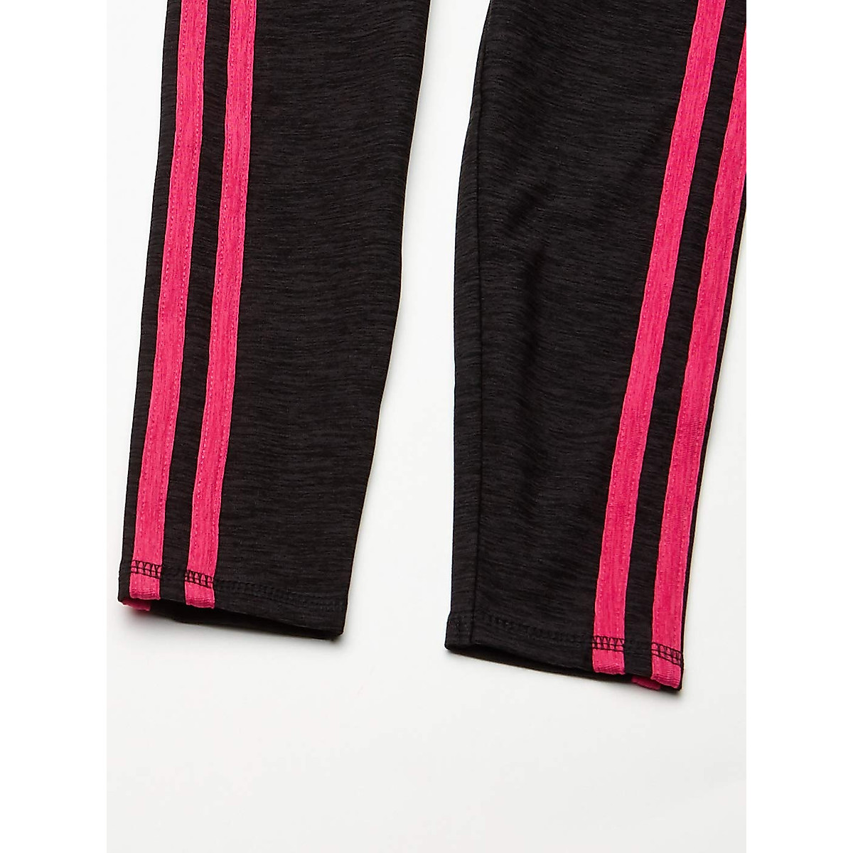 adidas Girls' Big Active Sports Athletic Legging Tight, D2M Melange Adi Black Heather/Bold Blue, Medium