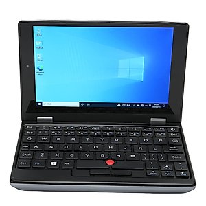 PUSOKEI Mini Laptop, Touchscreen Laptop, 7in HD Touch Screen, Intel J4105 Processor, HD Graphics 600, 12GB RAM, SSD Storage, HDMI, 2MP Webcam, 2.4G/5G WiFi, BT4.2, Metal Body, Windows10 (12G+1T)
