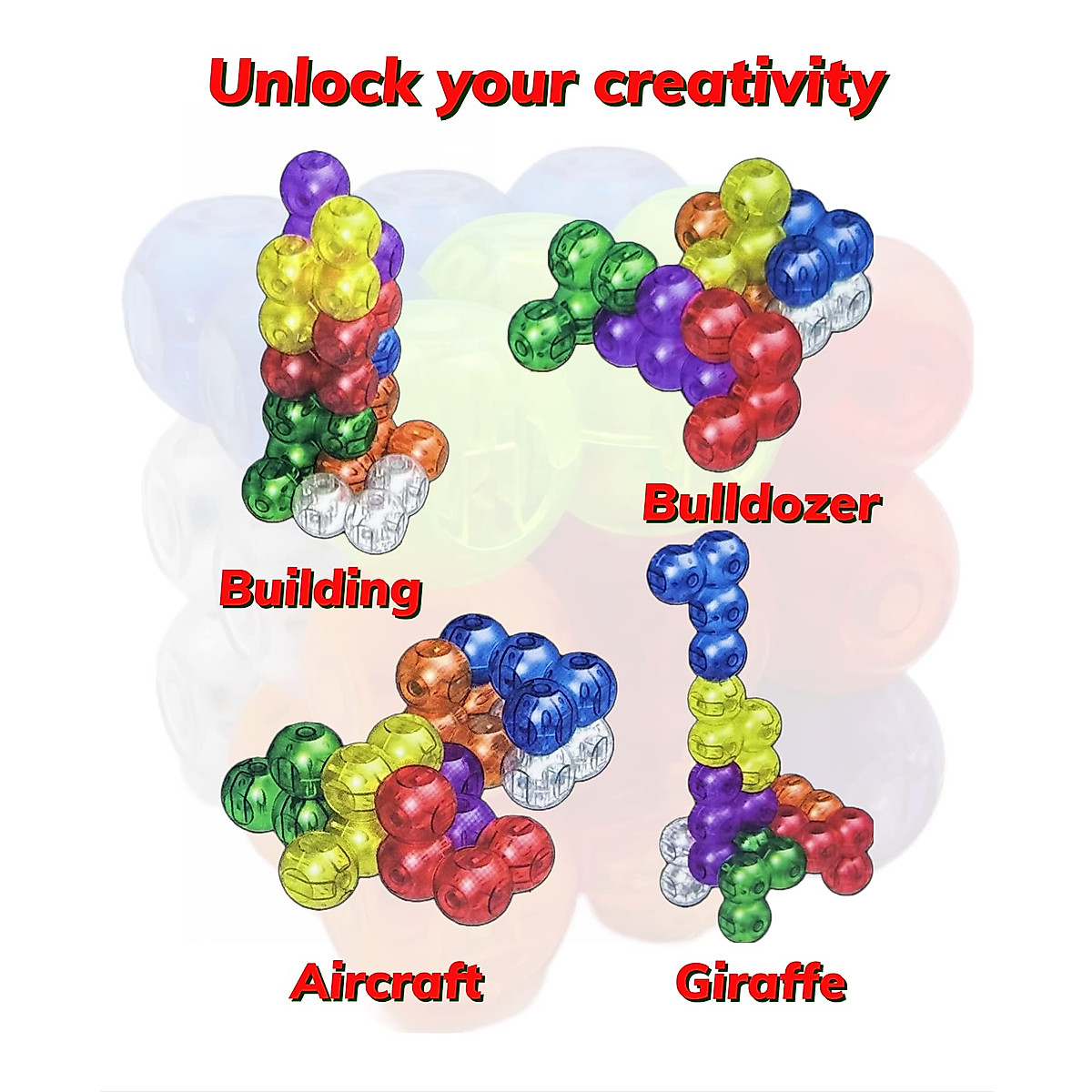 Kids Magnetic Building Puzzle Blocks, Set of 7 Multicolored Cubes, Magnets Fidget for Kids, Teens and Adults, Sensory Toys for Adults and Kids