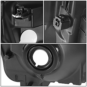 DNA MOTORING HL-OH-FSU13-CH-CL1 Chrome Housing Headlights Replacement Compatible with 11-16 F-250 / F-350 / F-450 / F-550 Super Duty