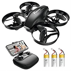 Potensic A20W Drone for Kids, Mini Drone with Camera 720P HD, RC Drone 3 Batteries, Altitude Hold, Headless Mode, Gravity Sensor, One Key Start Easy for Beginners